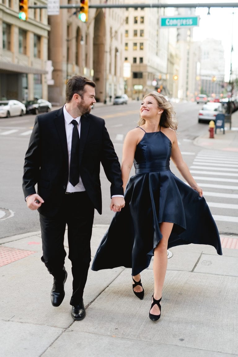 Ashlee & Michael | Downtown Detroit Engagement Session | Niki Marie ...