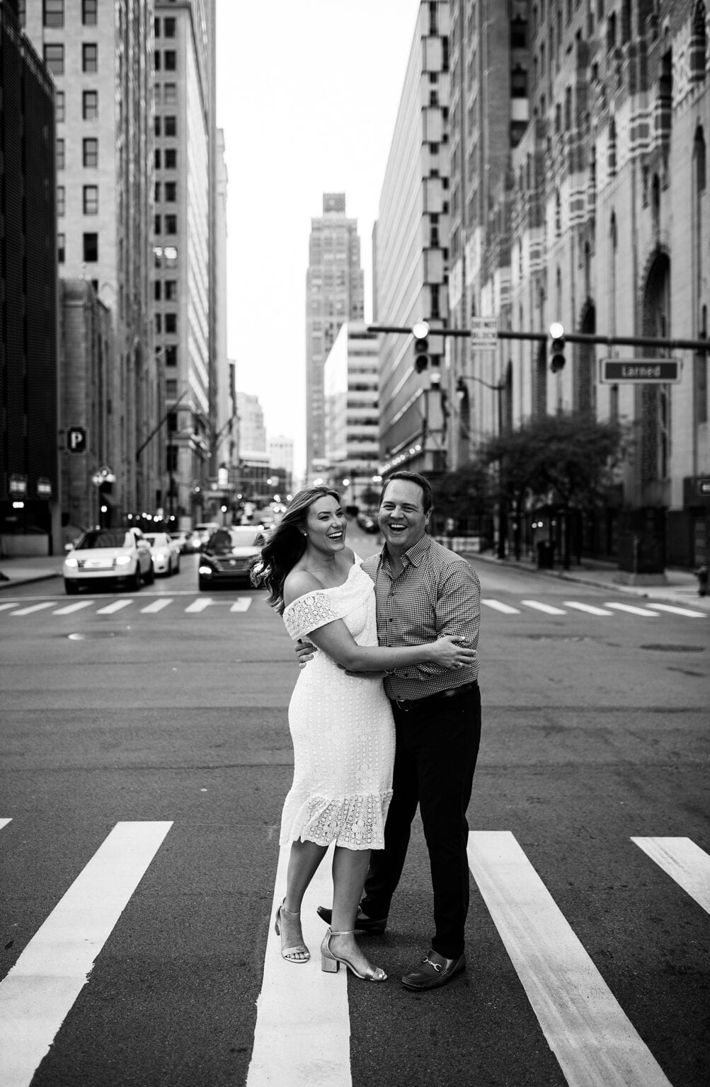 Rachel And Ryan Downtown Detroit Engagement Session Niki Marie