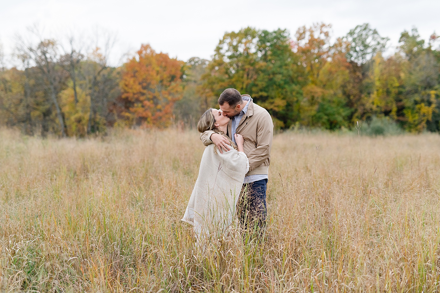Christa & Chris | Michigan Fall Engagement Session | Niki Marie Photography