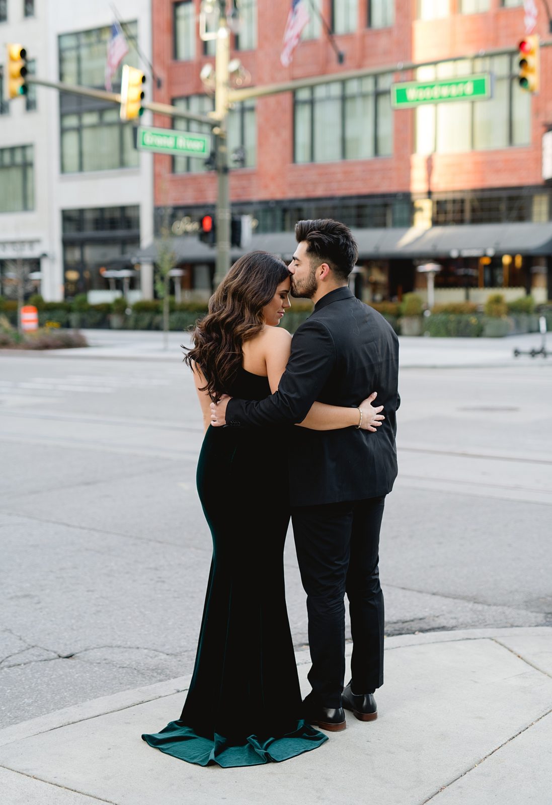 Jenna & Caleb | Winter Downtown Detroit Engagement Photos | Niki Marie ...
