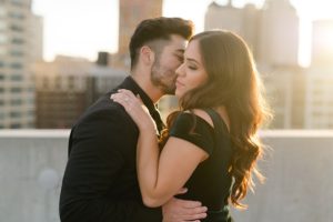 Jenna & Caleb | Winter Downtown Detroit Engagement Photos | Niki Marie Photography
