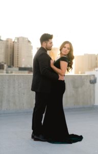 Jenna & Caleb | Winter Downtown Detroit Engagement Photos | Niki Marie Photography